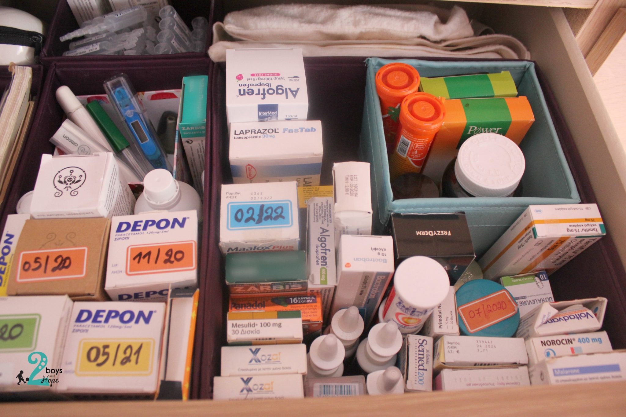 Πως να οργανώσετε το φαρμακείο του σπιτιού - Two Boys and Hope